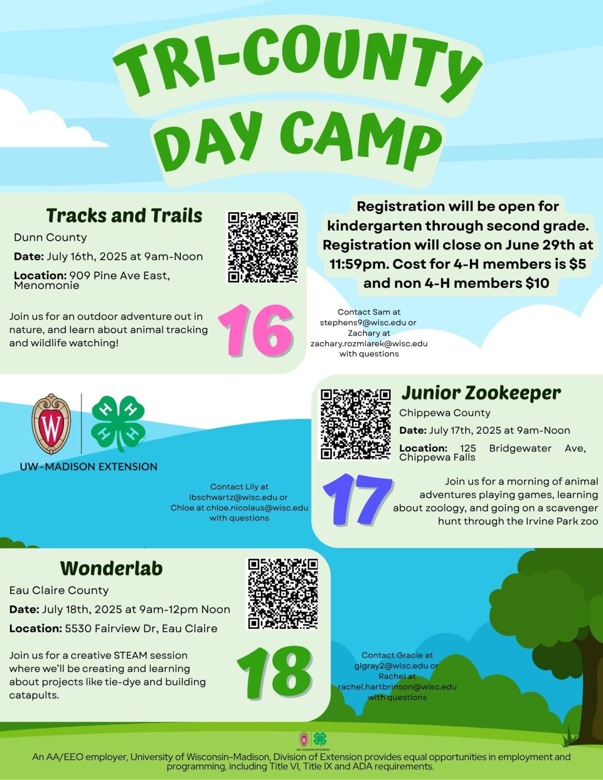 2025 Cloverbud Day Camp Series – Extension Dunn County