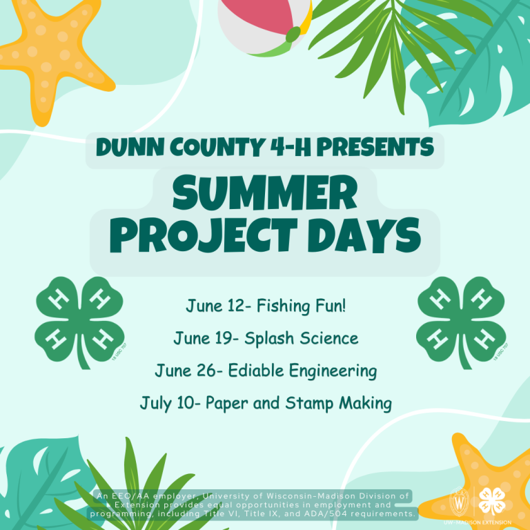 June Clover Courier – Extension Dunn County